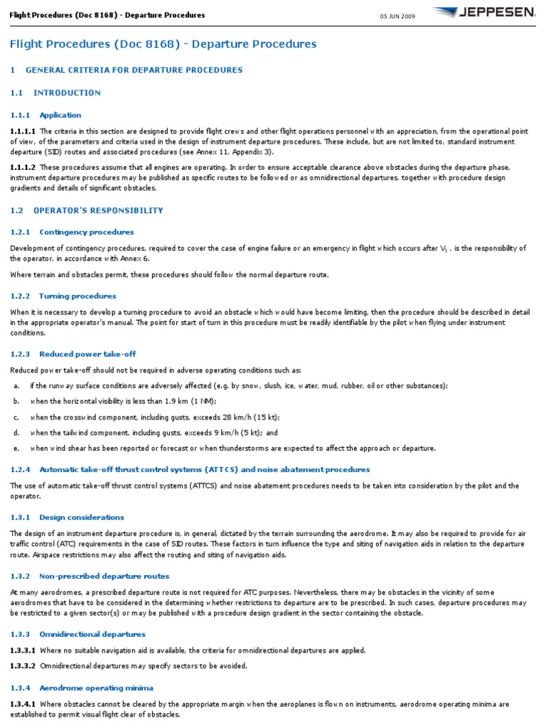 Departure Procedures | PDF | Instrument Flight Rules | Aviation