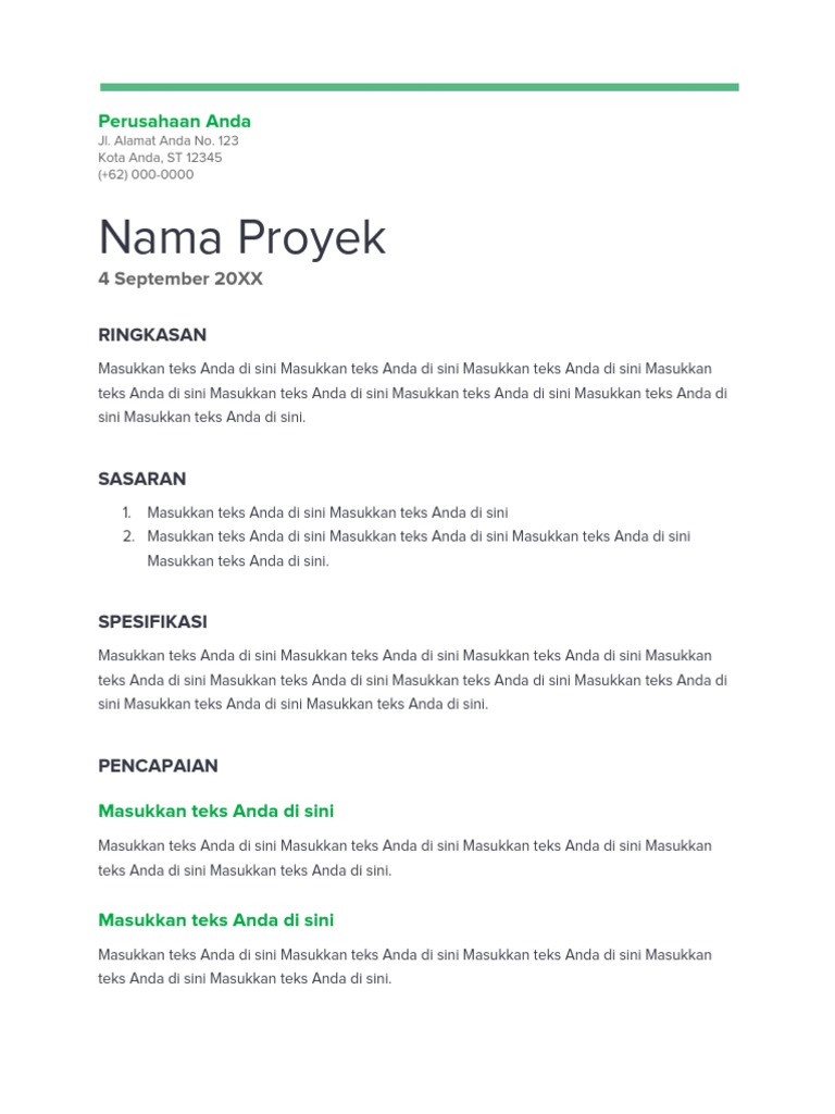 Proposal Proyek | PDF