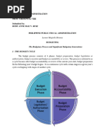 Philippine Budget Cycle Overview | PDF | Budget | Bill (Law)