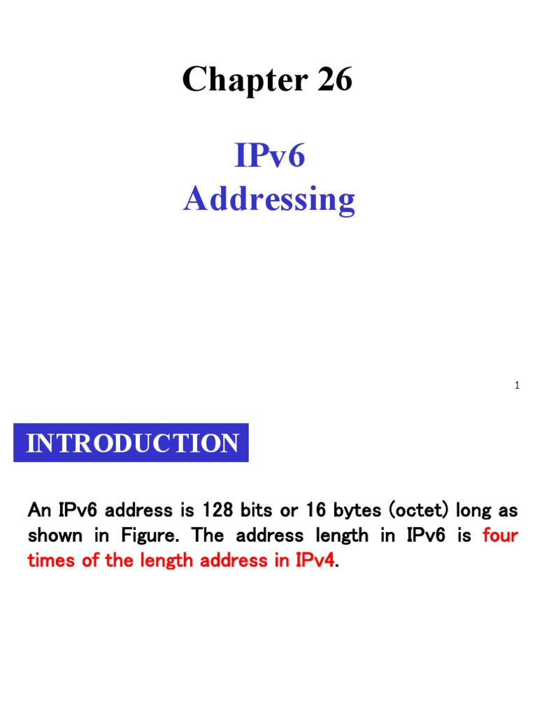 IPv 6 | PDF | I Pv6 | Internet Protocols