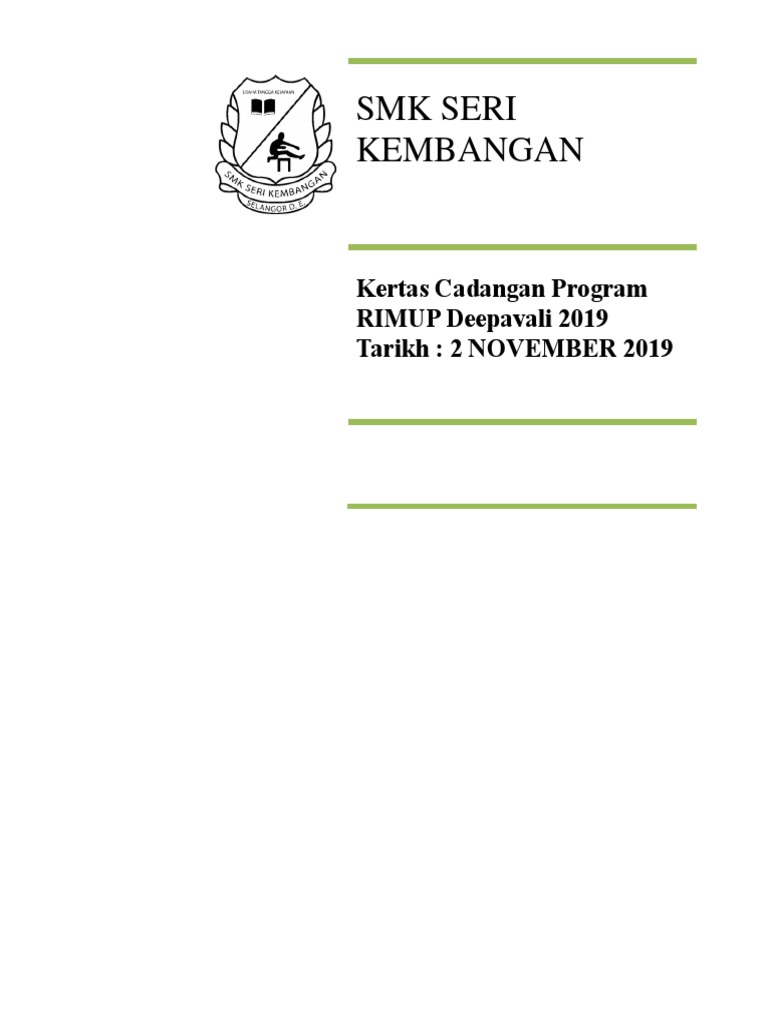 Rimup Sambutan Hari Deepavali (Kertas Kerja) (2019) | PDF