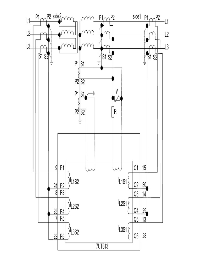 7UT CT Connection-Model | PDF