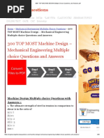 138 Top Machine Design Question and Answers | PDF | Strength Of ...