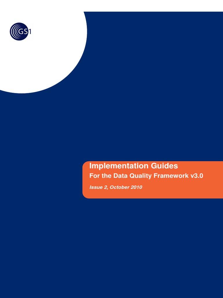 Implementation Guides For The Data Quality Framework v3.0 Issue 2 PDF ...