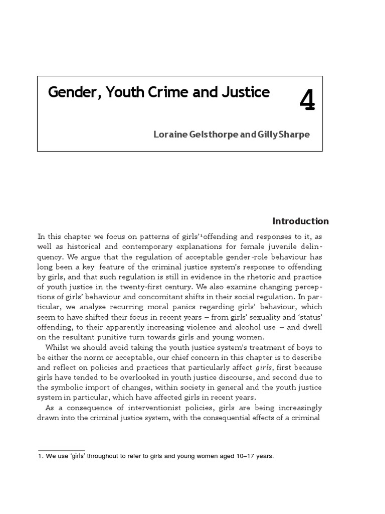 Youth Crime And Justice Pdf Juvenile Delinquency Violence