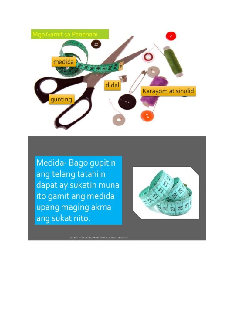 Kagamitan Sa Pananahi Sa Kamay