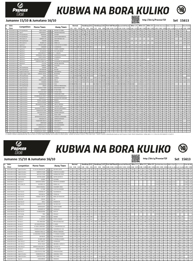Long List | PDF | Association Football Teams | Association Football Clubs
