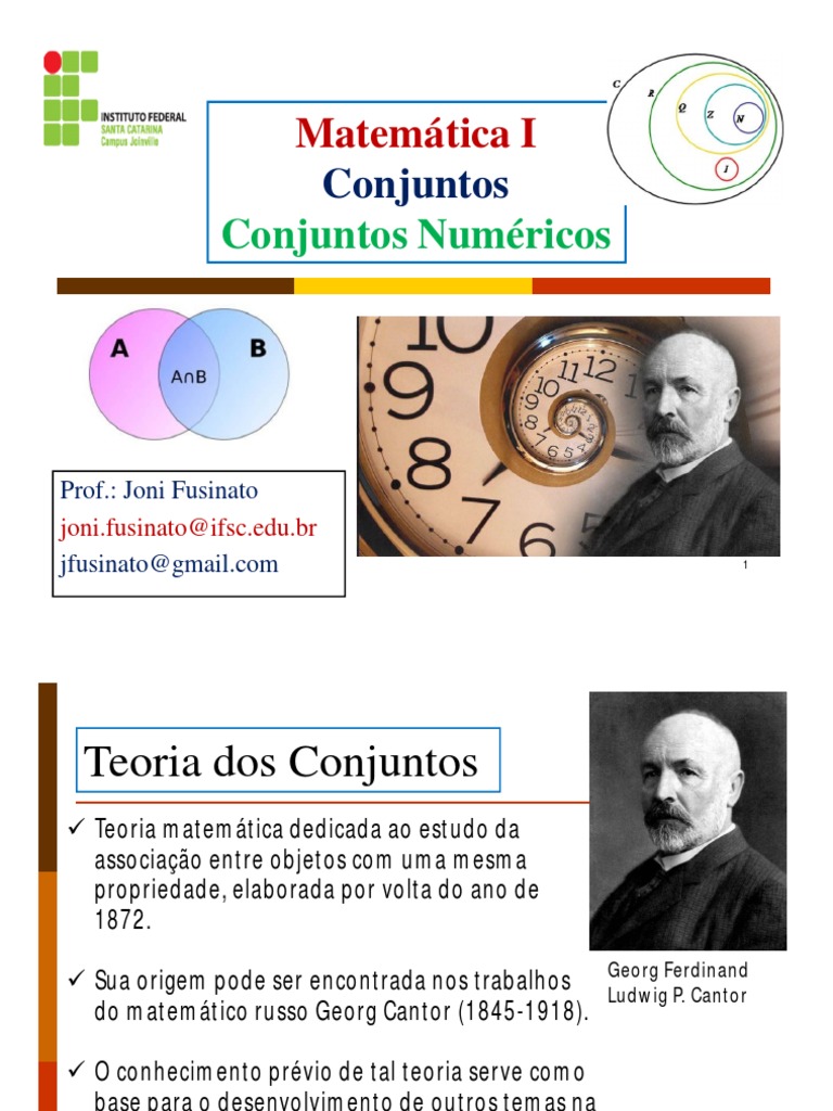 Teoria dos Conjuntos de Georg Cantor | PDF | Conjunto (Matemática) | Lógica