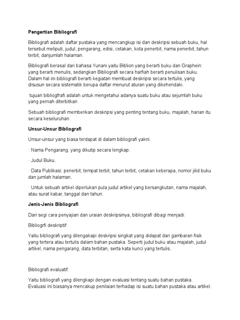 Blibiografi, Footnote Dan Bodynote | PDF