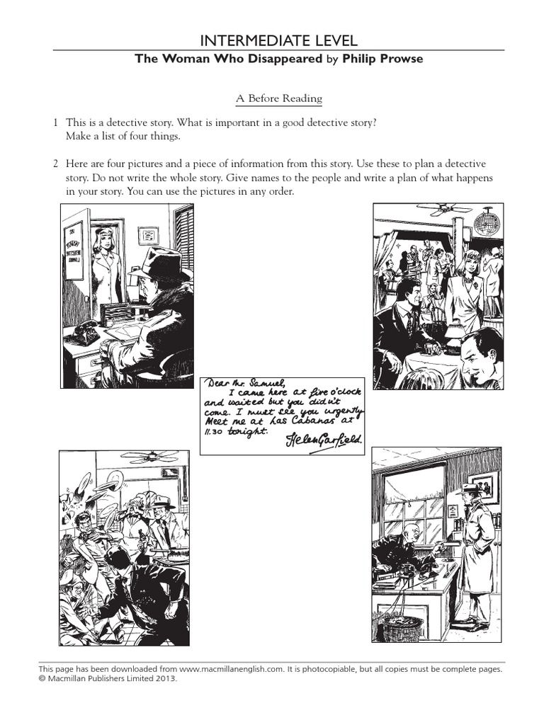 The Woman Who Disappeared Worksheet - 2 PDF | PDF