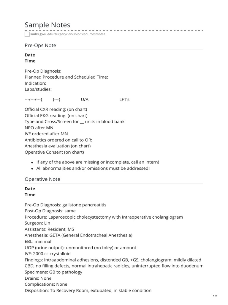 Smhs - Gwu.edu Sample Notes | PDF | Medicine | Clinical Medicine