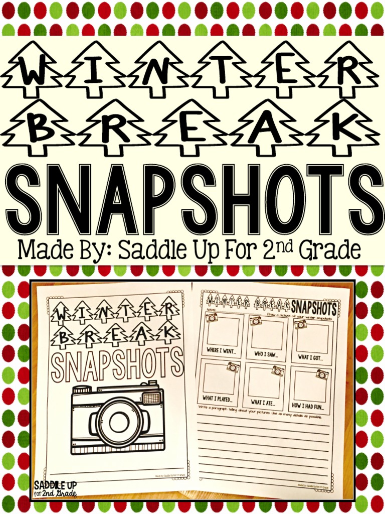 Winter Break Snapshot Writing | PDF