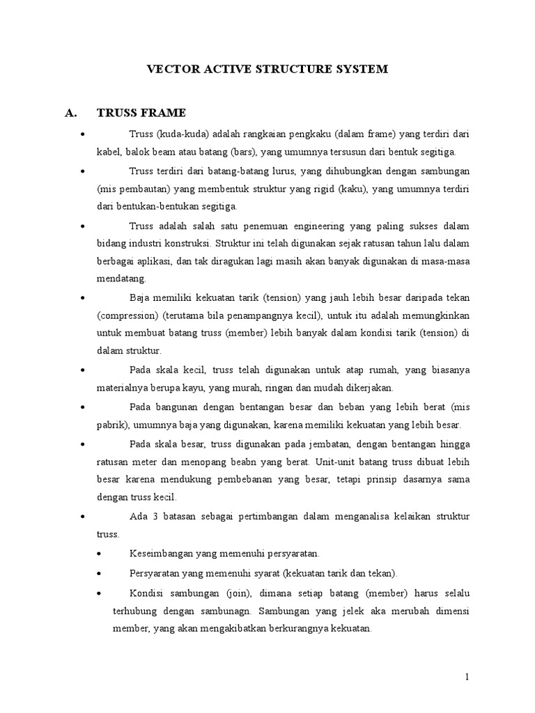 Vector Active Structure System | PDF