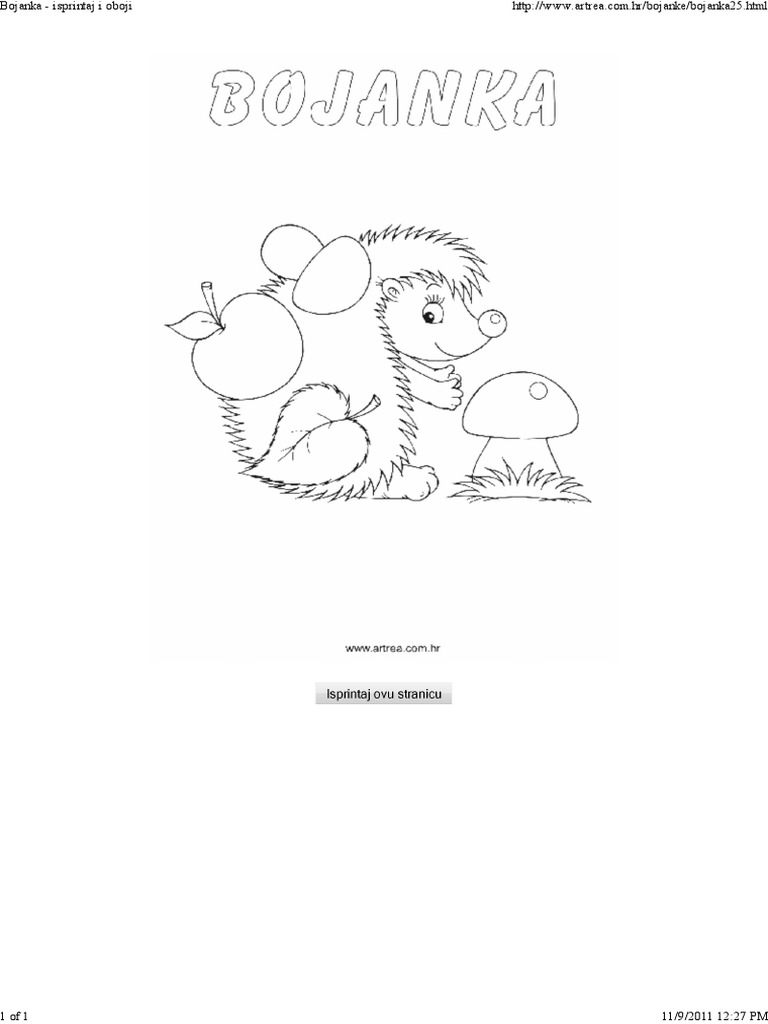 Bojanka - Isprintaj I Oboji | PDF