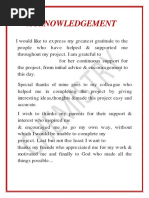 Sample Acknowledgment For Research | PDF
