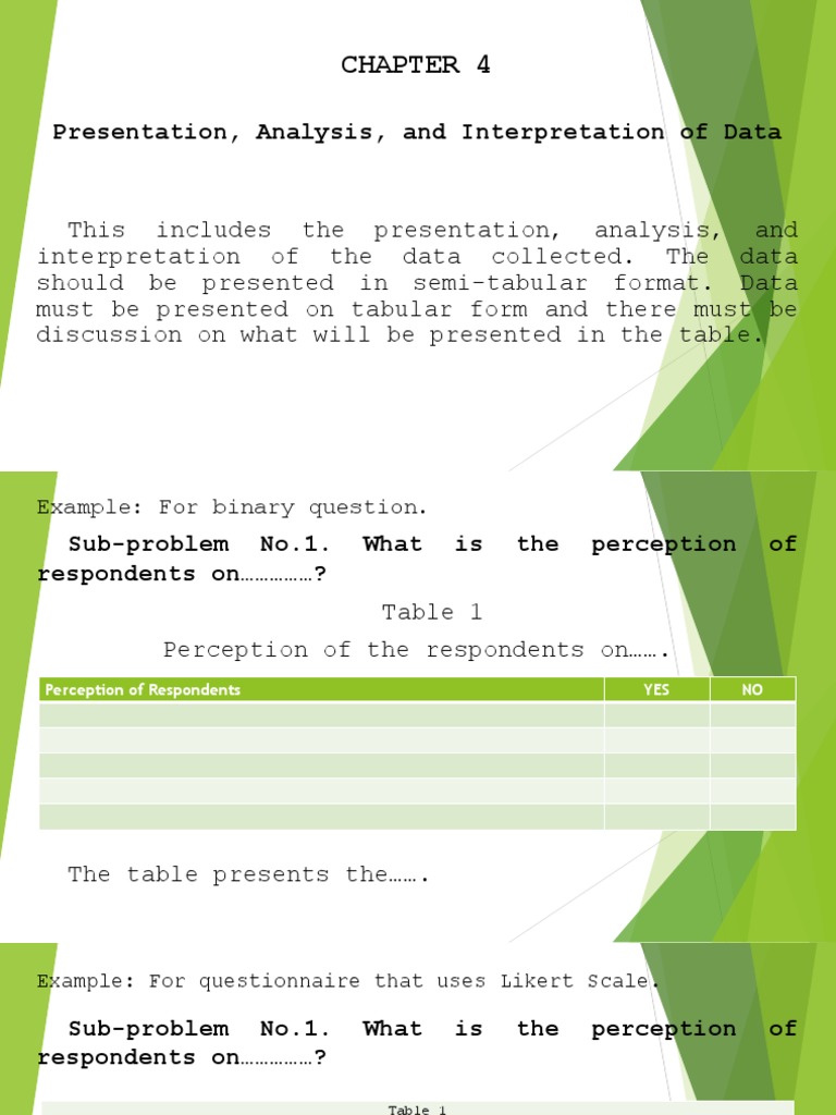 Presentation, Analysis, and Interpretation of Data | PDF