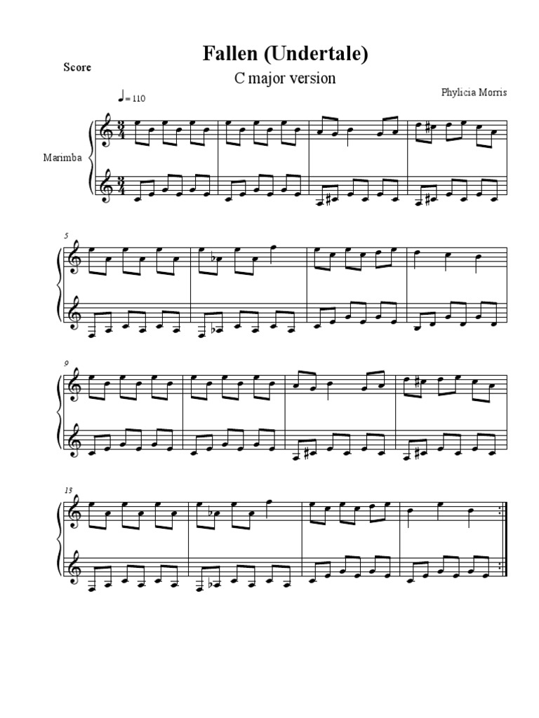 Fallen Undertale Theme | PDF