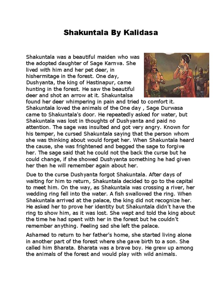 Shakuntala by Kalidasa | PDF