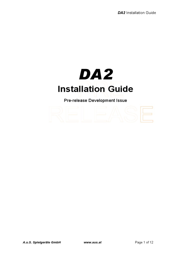DA2 Installation Guide for Windows | PDF | Device Driver | Microsoft ...