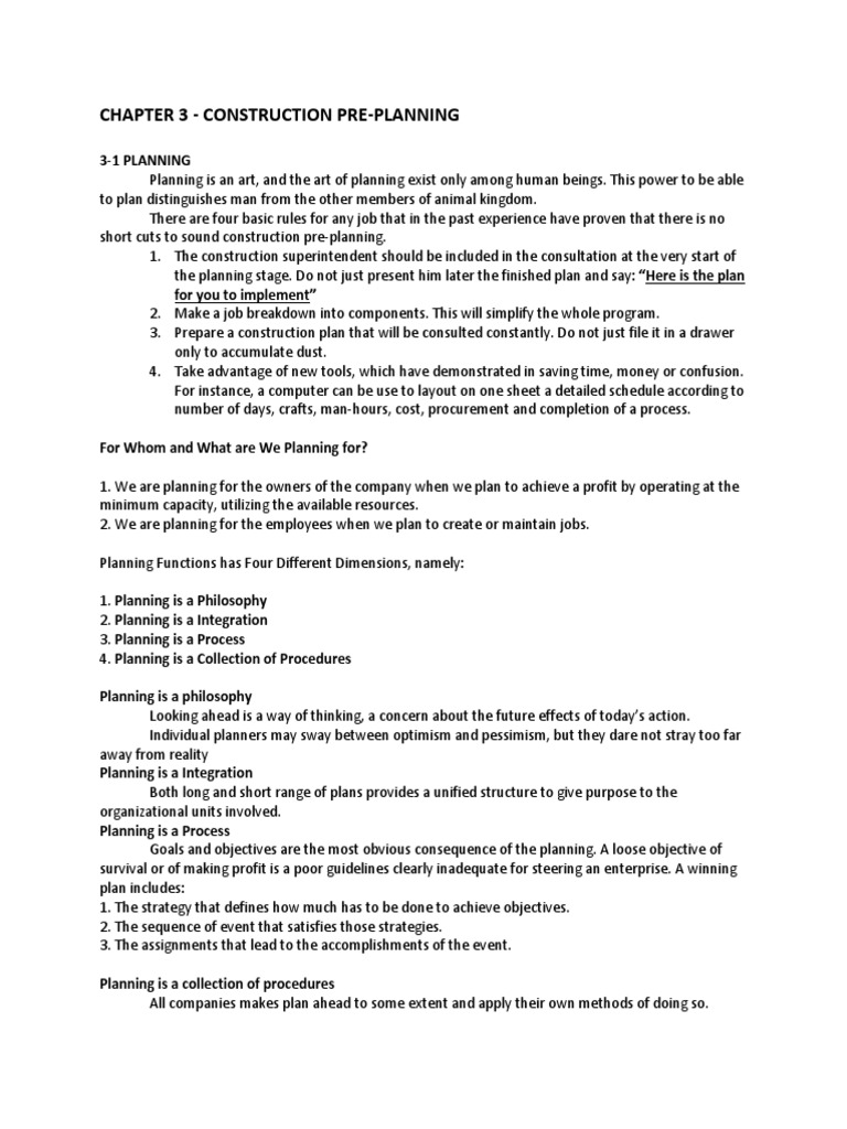 CHAPTER 3 - Word | PDF | Goal | Project Manager