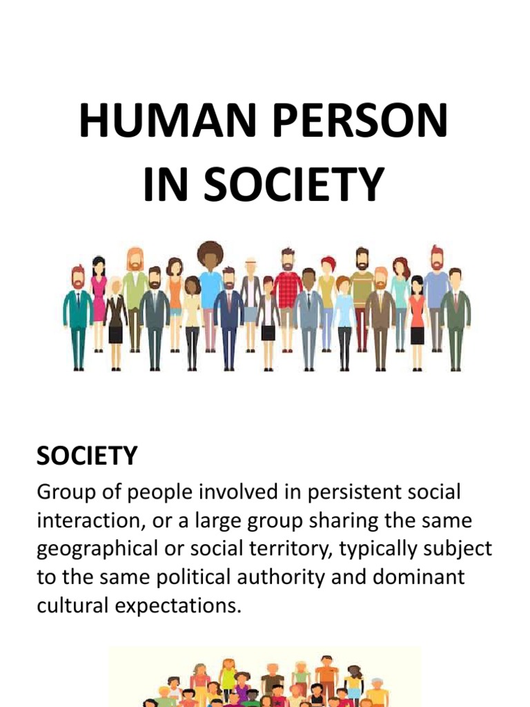 Human Person in Society | PDF | Society | Sociological Theories