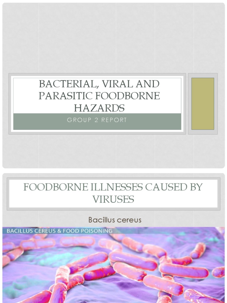 Bacterial, Viral and Parasitic Foodborne Hazards | PDF