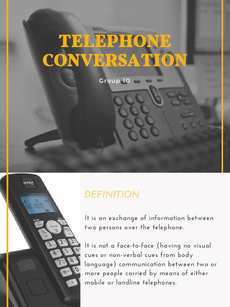 Telephone Conversation | PDF | Telephone | Speech