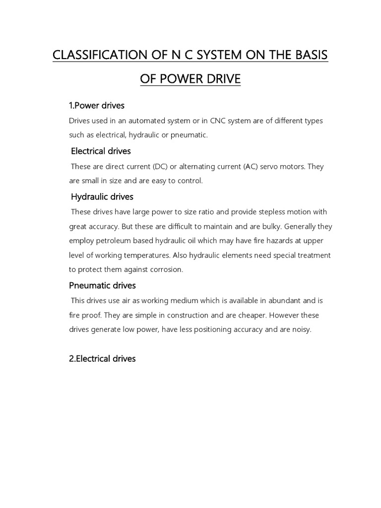 Type of NC System | PDF | Electric Motor | Alternating Current