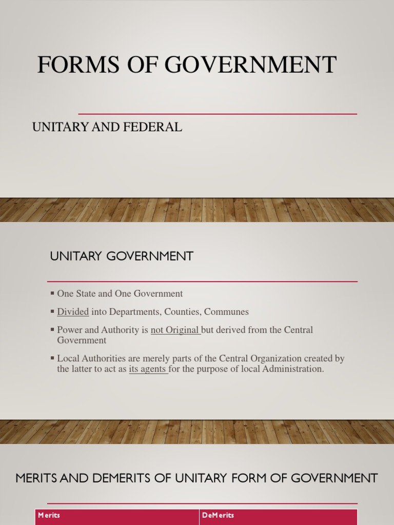 Forms of Government: Unitary and Federal | PDF | Federalism | U.S. State