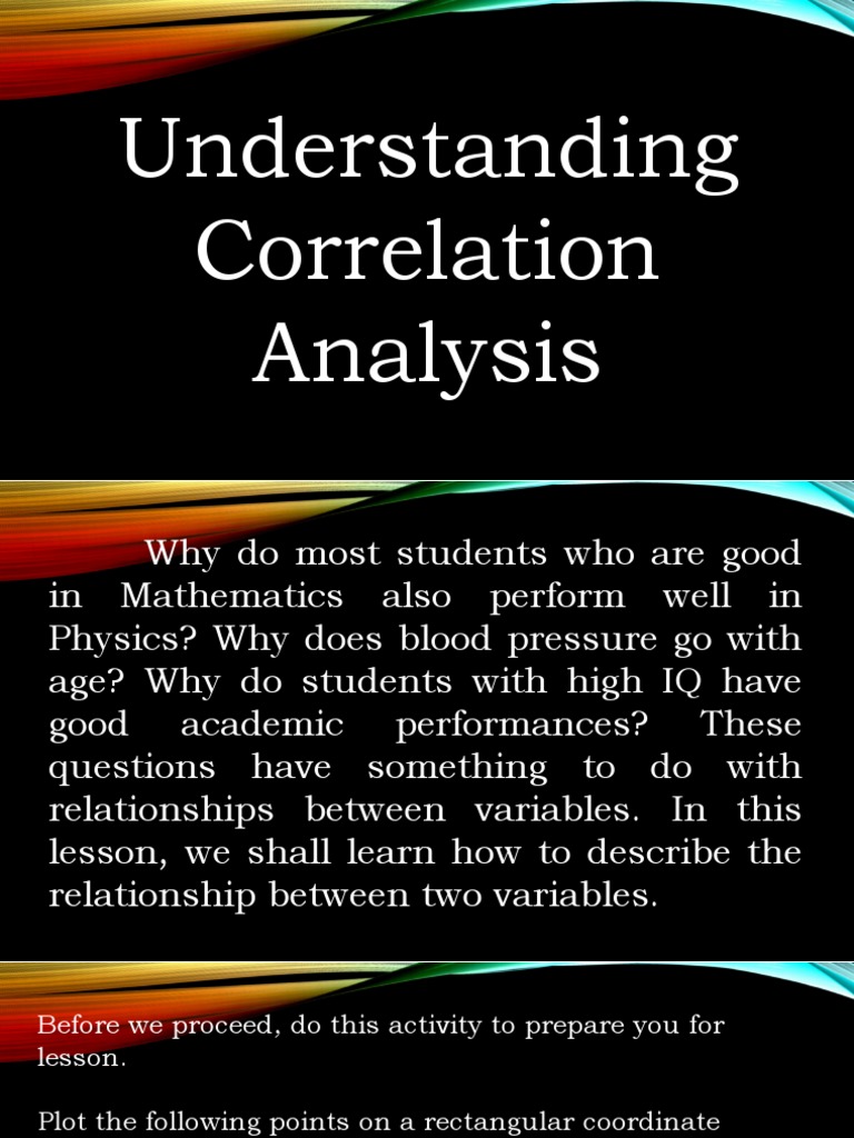 Understanding Correlation Analysis | PDF | Scatter Plot | Correlation And Dependence
