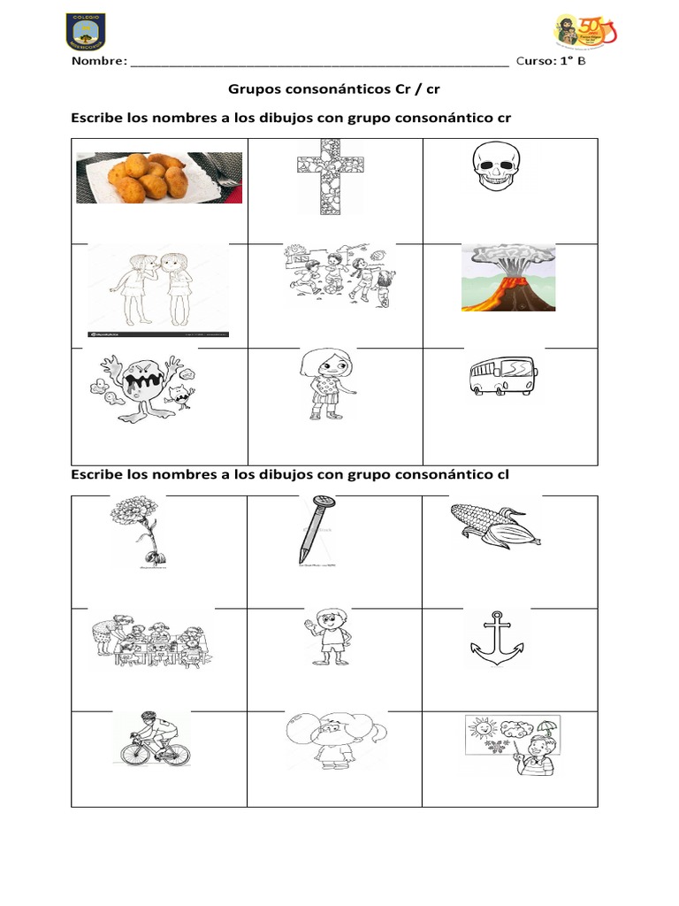 Grupo Consonántico CR, CL | PDF