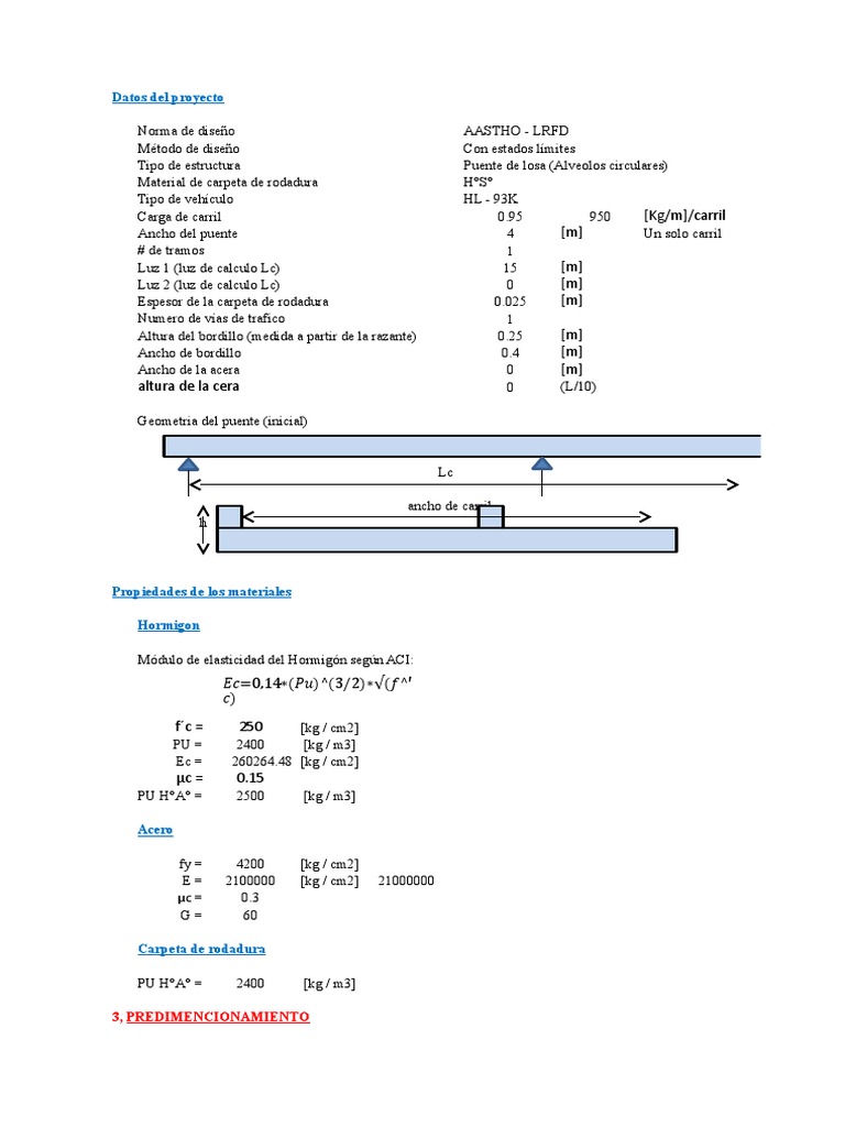 Puente Losa Alveolada Pdf Ingeniería Estructural Ingeniero Civil