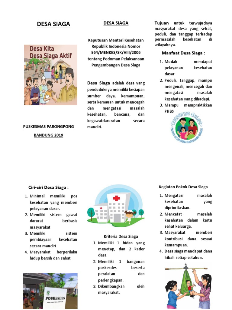 Leaflet Desa Siaga | PDF