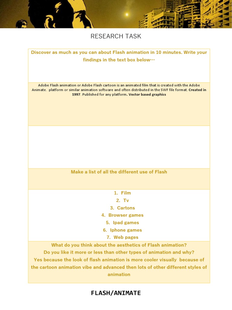 Overview of Flash Animation Uses | PDF