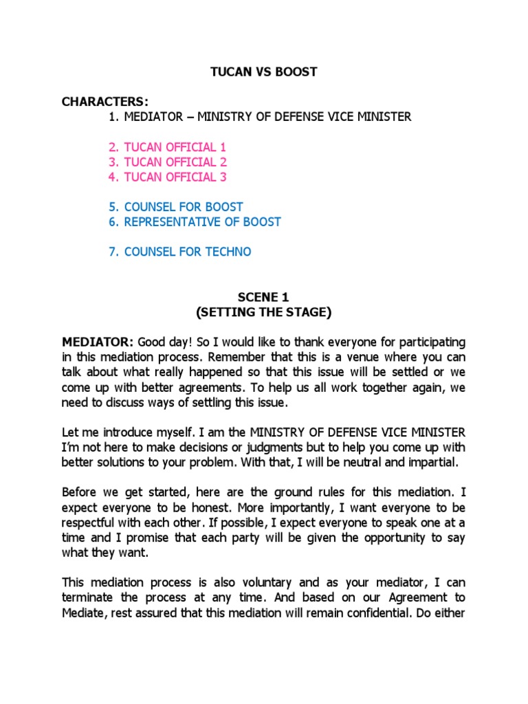 Adr Group 4 Script | PDF | Mediation | Alternative Dispute Resolution