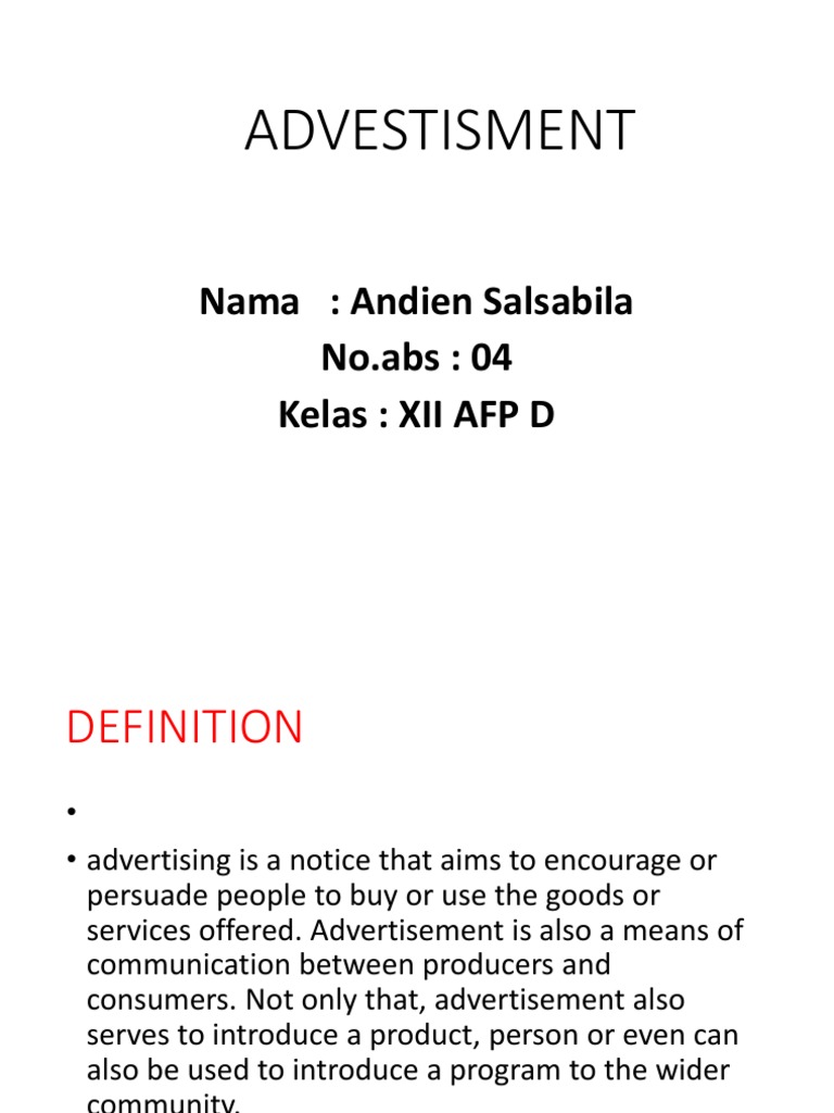 Understanding Advertisements | PDF