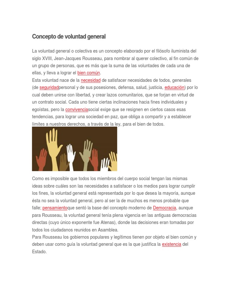 Concepto de Voluntad General | PDF