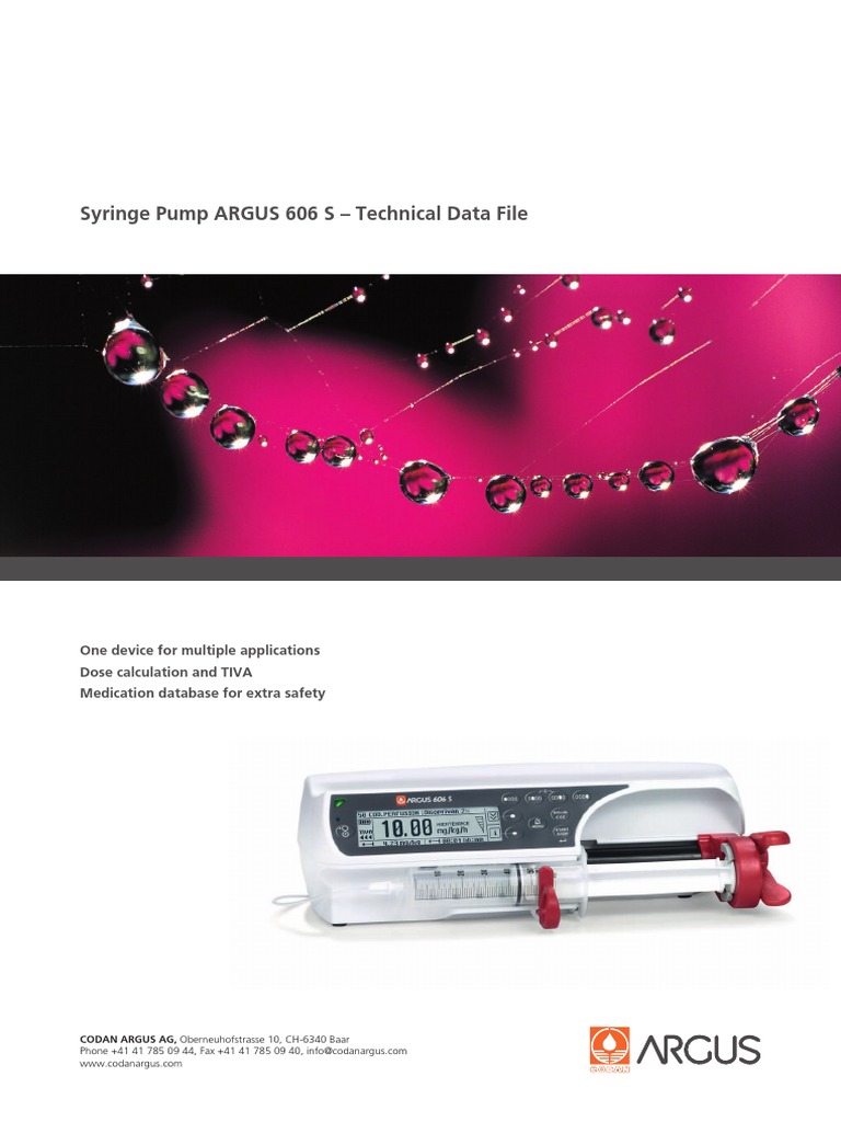 15.330.B Tech 606S en | PDF | Intravenous Therapy | Syringe