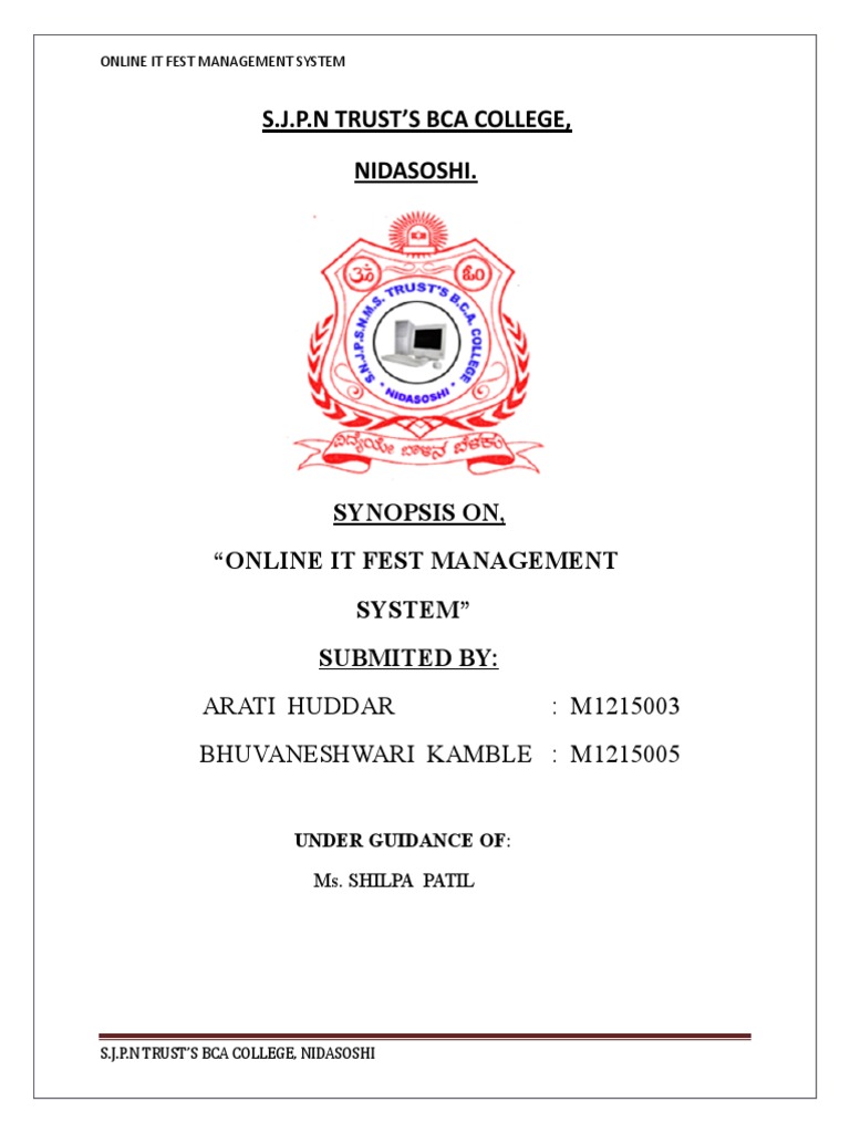 Nidasoshi.: S.J.P.N Trust'S Bca College | PDF | Computing | Software