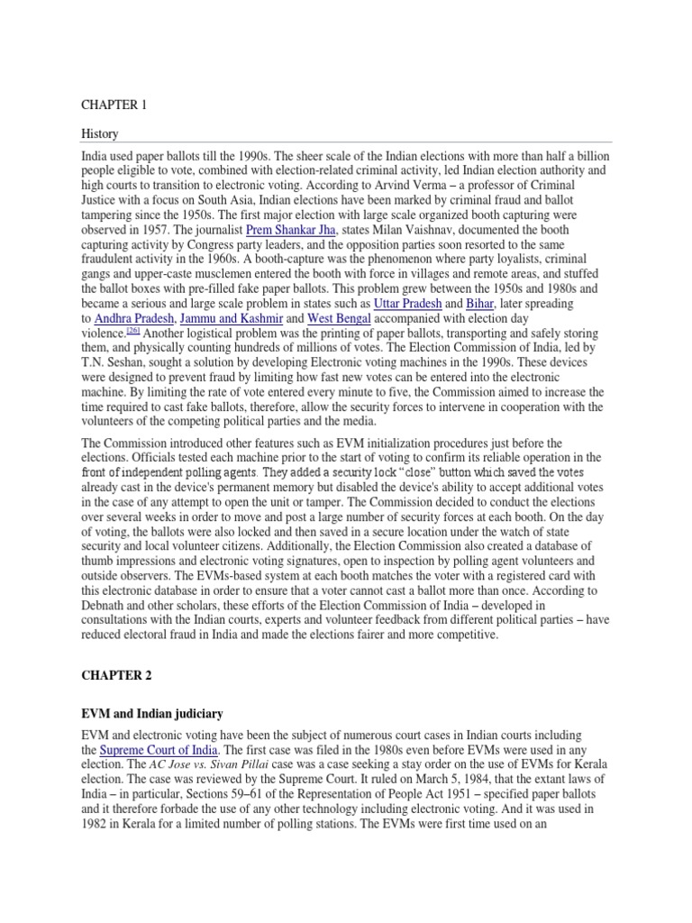 History: Prem Shankar Jha | PDF | Electronic Voting | Evaluation Methods