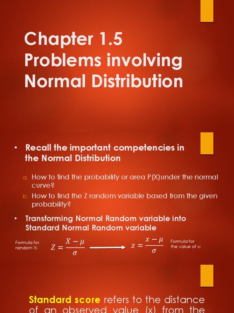 Normal Distribution Problems | PDF | Normal Distribution | Probability ...