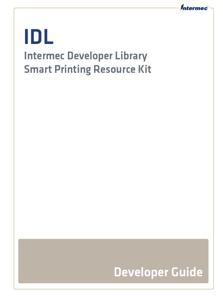 IDL Smart Printing Resource Kit Developer Guide PDF | PDF | Microsoft Visual Studio | Command ...