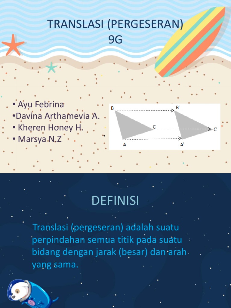 Translasi (Pergeseran) | PDF