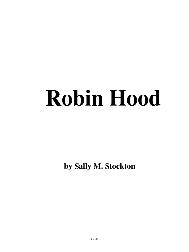 Robin Hood: by Sally M. Stockton | PDF | Richard I Of England | Crusades