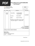 Contoh Kwitansi Rental Mobil | PDF | Bisnis | Pengelolaan Keuangan & Uang