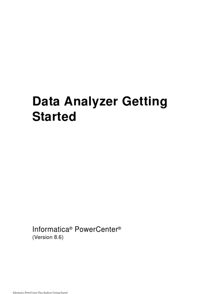 DA 86 Gettingstarted | PDF | Data Warehouse | Databases