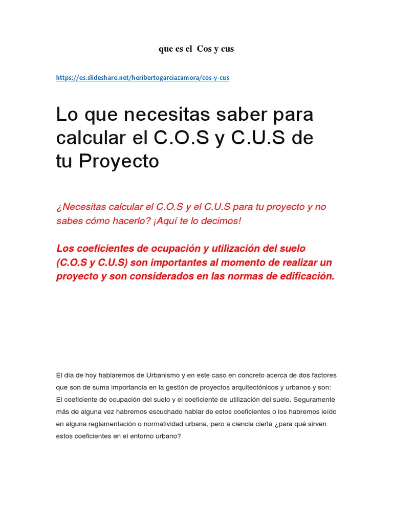 Que Es El Cos y Cus | PDF | Plantas | Business