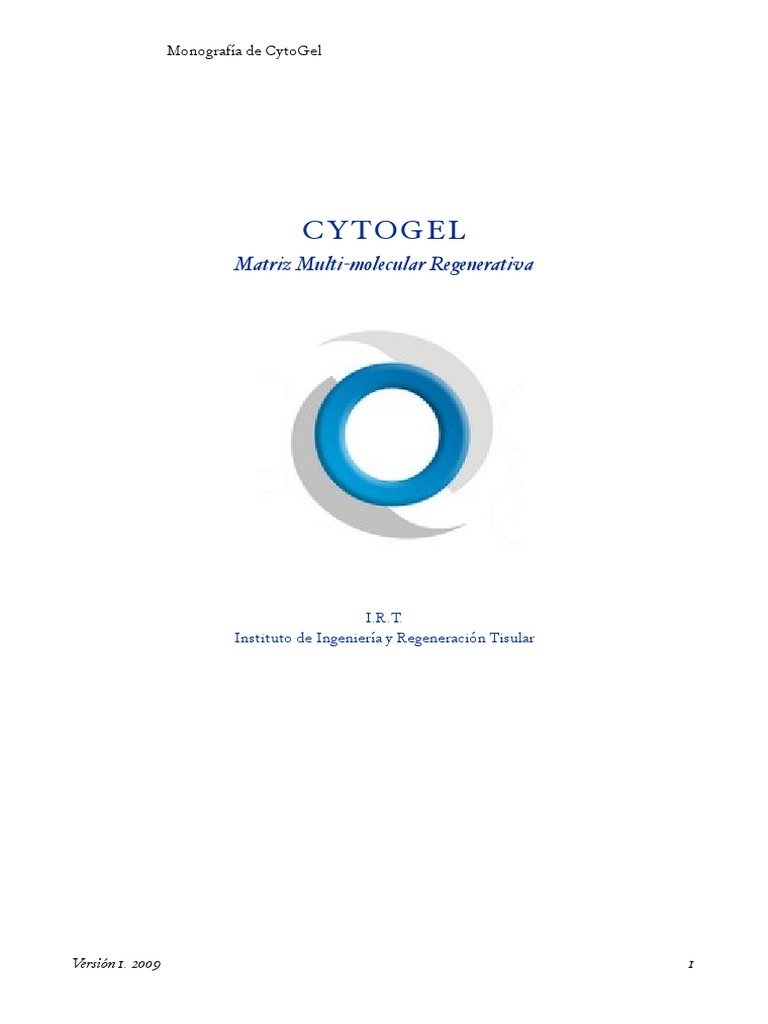 Monografia de Cytogel | PDF | Plaqueta | Crecimiento celular