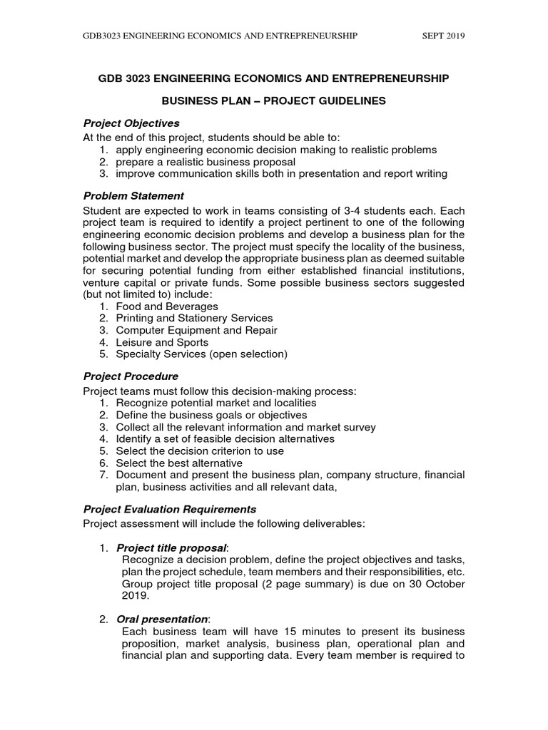 GDB3023 Business Guidelines | Download Free PDF | Business Plan ...
