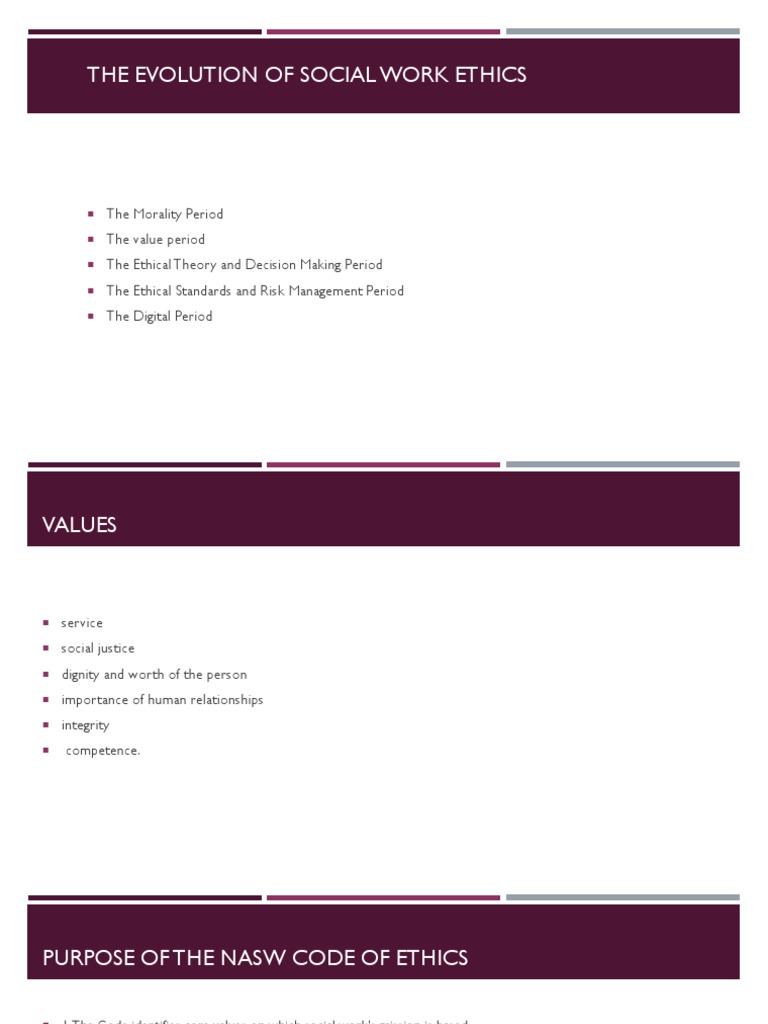 Ethics of PSW | PDF | Social Work | Value (Ethics)